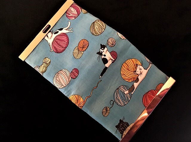 Whimsical Mini Diva Wallet, Cute Cats, Balls of Yarn, Bridesmaid Clutch ...