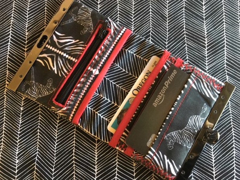 Mini Diva Wallet, Zebra Fabric, Bridesmaid Clutch, Women's, Daughter ...