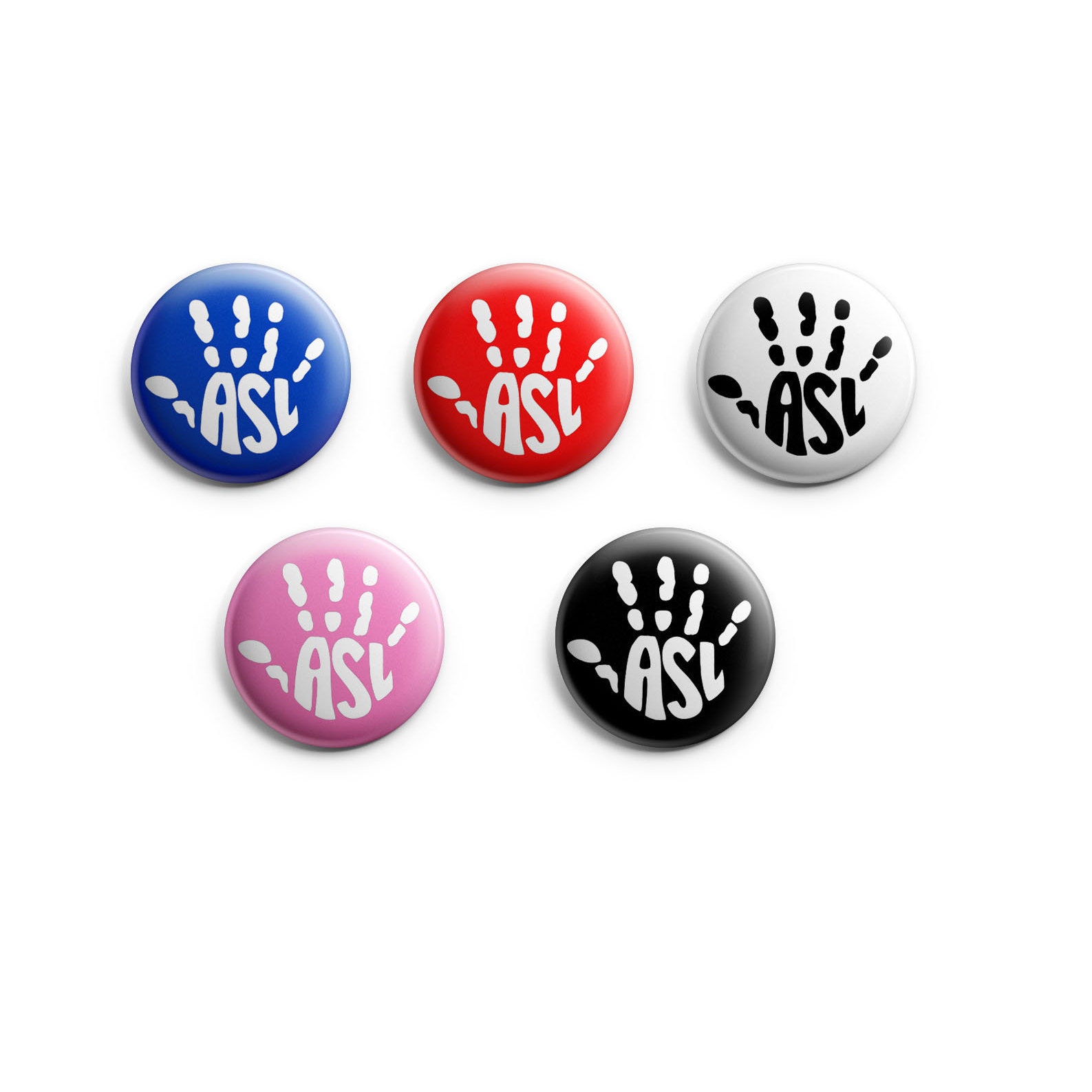 Pin del botón de reconocimiento ASL Pin de lenguaje de señas | Etsy España