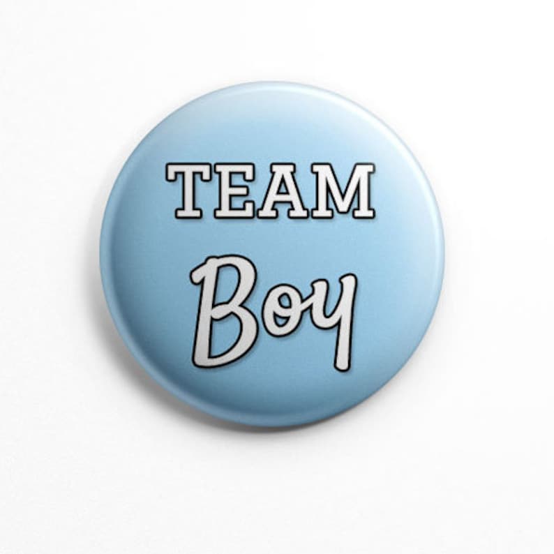 Team Boy Team Girl Gender Reveal Button Pin Set FREE | Etsy