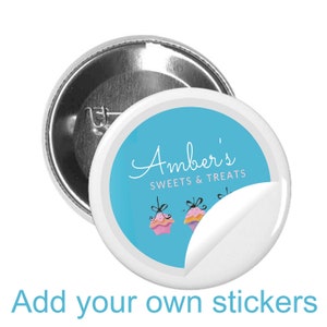 Blank Button Pins - Blank Face Buttons (white or Black), FREE SHIPPING ...
