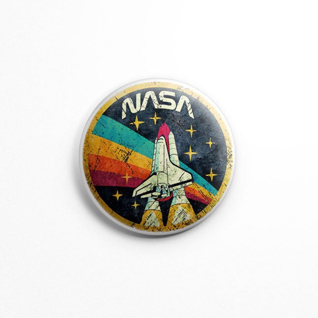 NASA Logo V01 Vintage 2.25 Button Pin Nasa Patch Space - Etsy