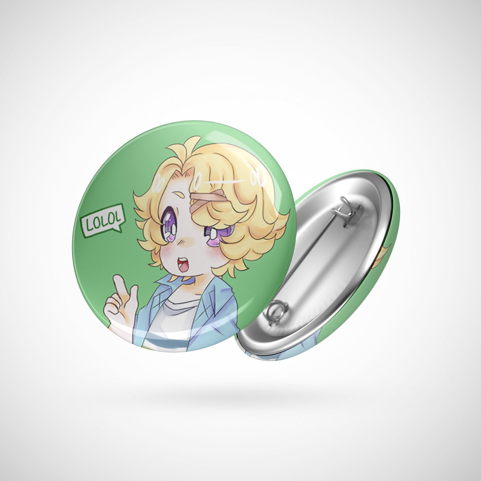 Anime Pinback Button Pin LOLOL Original Art league of - Etsy
