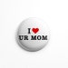 I Love Ur Mom Button Pin, Heart Button Pin; I Love Your Mom; Gag Gift ...