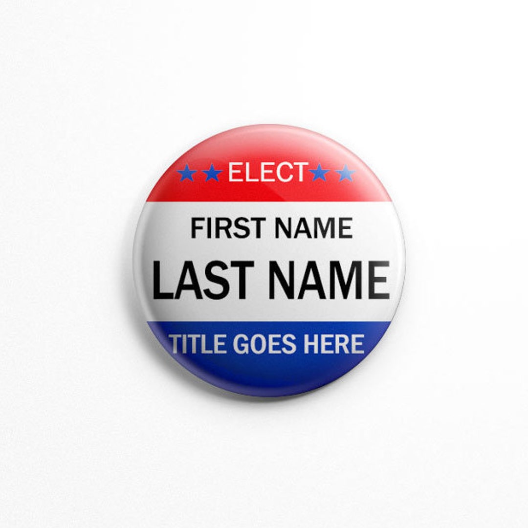 Elect Custom VOTE Campaign Buttons 1.25 or 2.25 - Etsy UK
