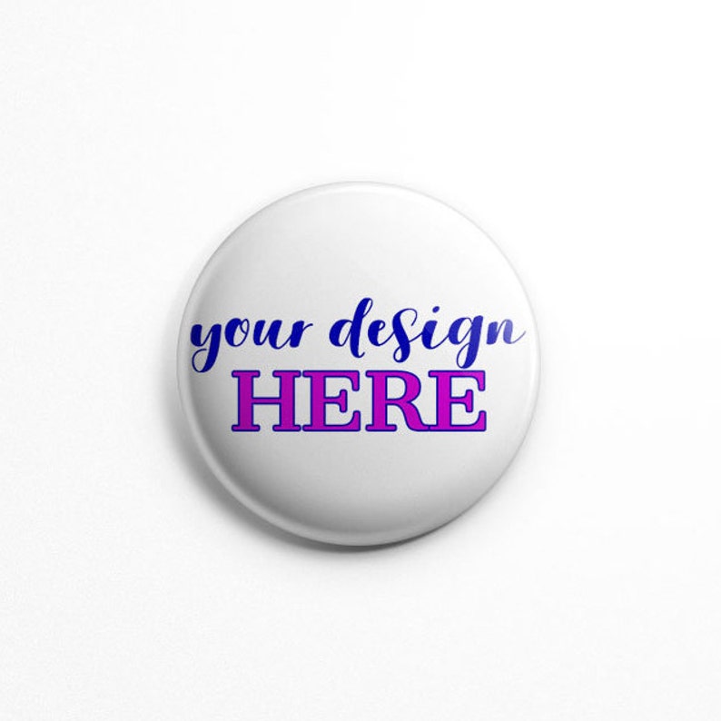 100 Custom Buttons 1.25 Pinback Buttons Design Your | Etsy