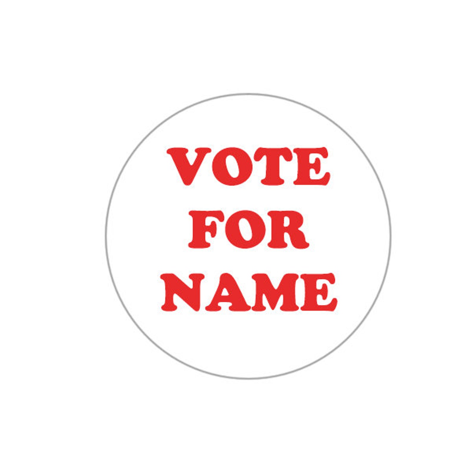Custom Campaign Buttons 1.25 or 2.25 Pinback - Etsy