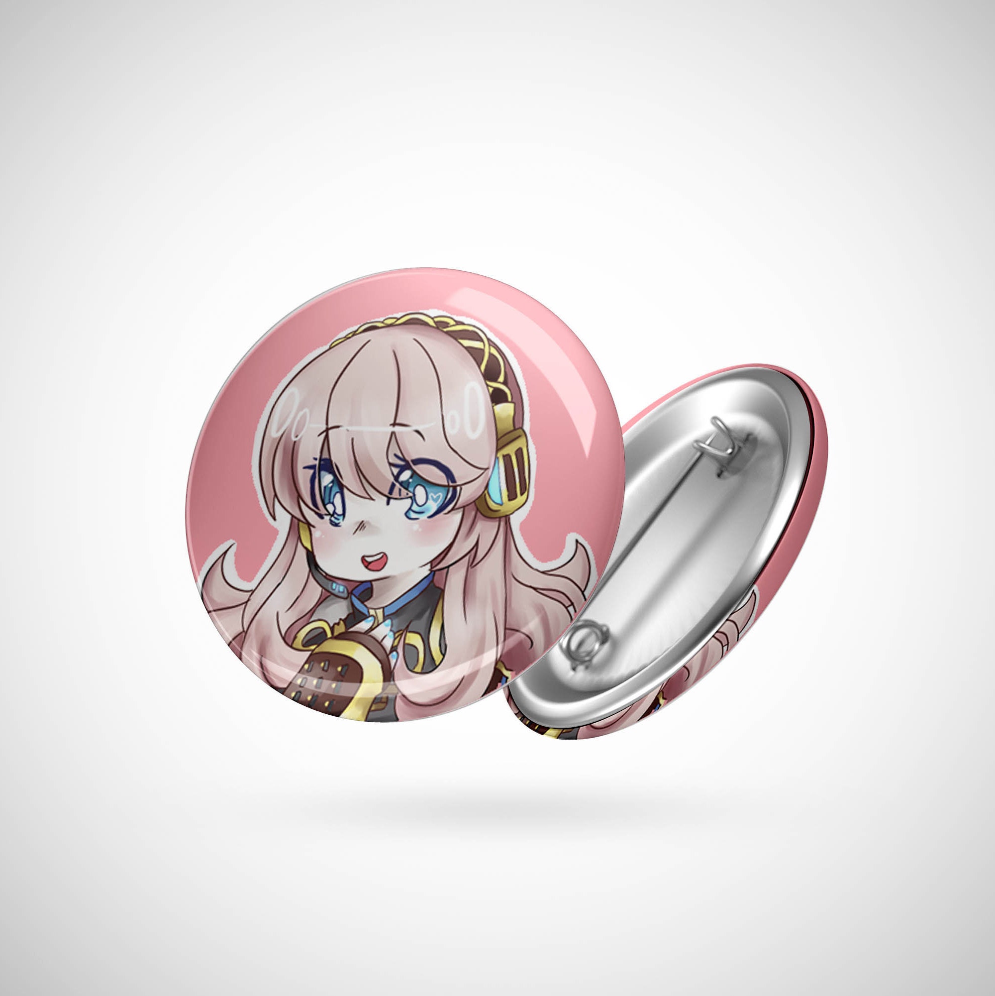 Vocaloid Megurine Luka Anime Pinback Button Vocaloid Pin | Etsy