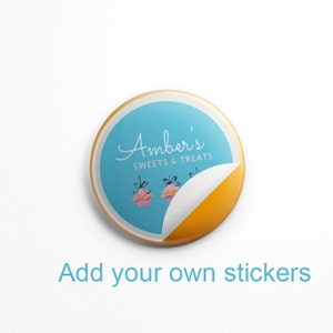 Blank Button Pins - Blank Face Buttons in ORANGE, FREE SHIPPING ...