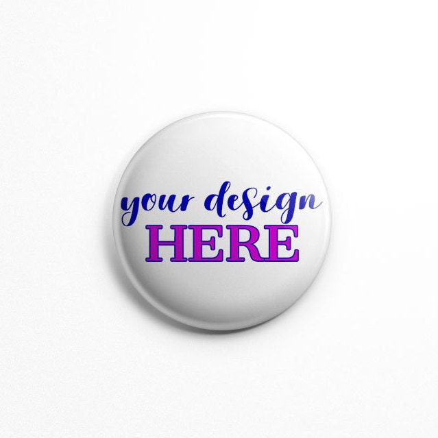 50 Custom Buttons 2.25 Pinback Buttons Design Your | Etsy
