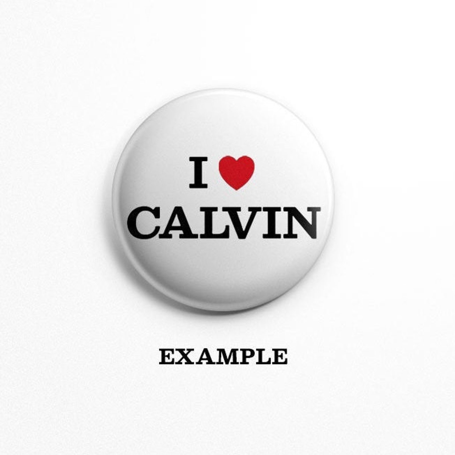 Personalize I Heart Buttons, I Love your Text Here 1.25 or 2.25 Pinback ...