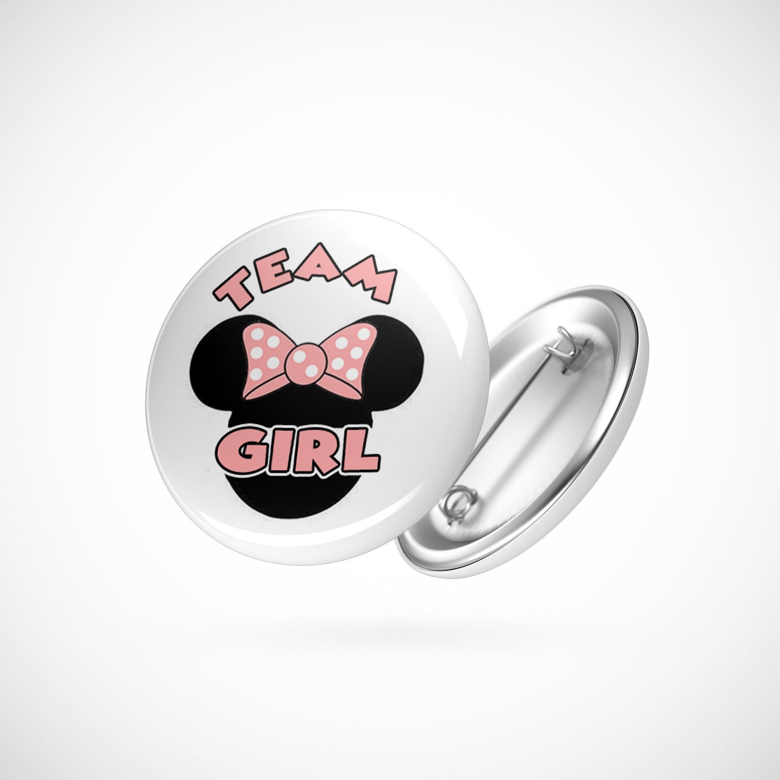 Team Girl Team Boy Gender Reveal Button Pin Set; FREE SHIPPING, Gender ...