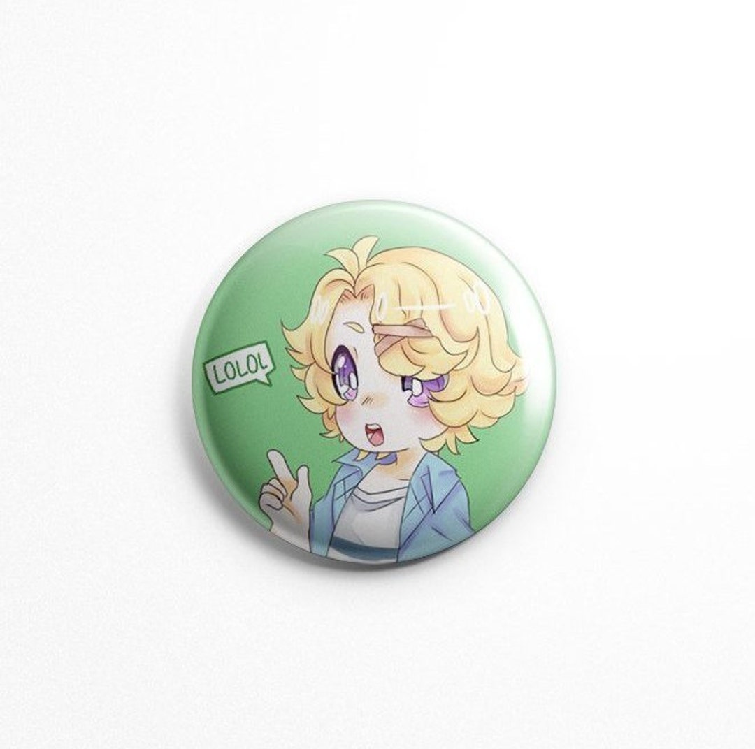 Anime Pinback Button Pin LOLOL Original Art league of - Etsy