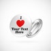 Customized I Heart Buttons I Love your Text Here 1.25 - Etsy