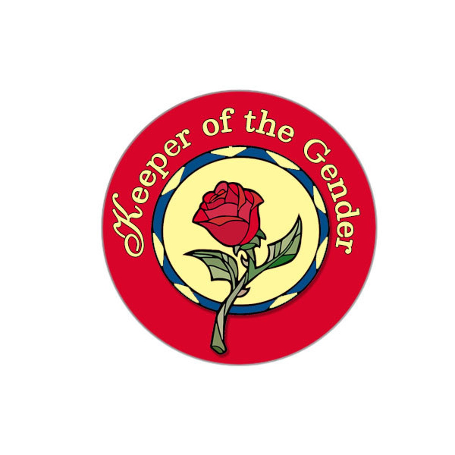 Keeper of the Gender Button Pin; Gender Reveal Pin; Baby Shower; RED ...