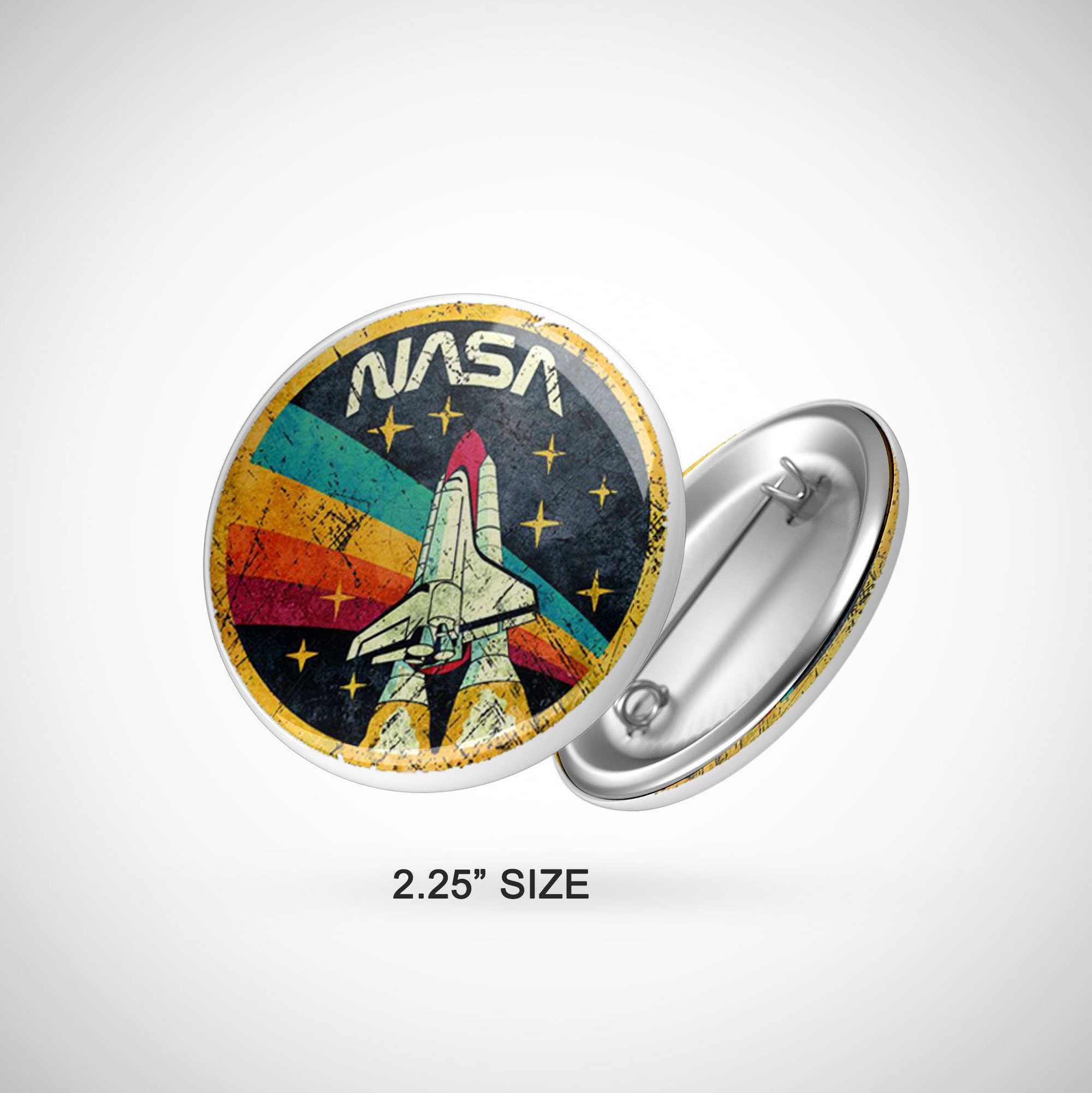 NASA Logo V01 Vintage 2.25 Button Pin Nasa Patch Space - Etsy