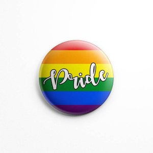LGBTQ Gay Pride Buttons Pin Set Collection, Gay Flag, Rainbow Flag ...