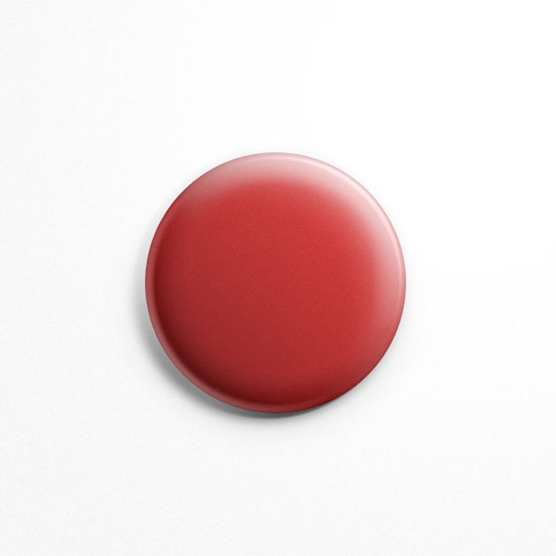 Blank Button Pins - Blank Face Buttons in RED, FREE SHIPPING, Pinback ...