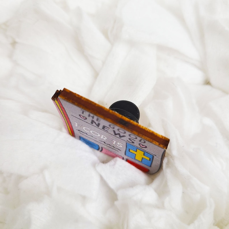 Good Newspaper Faith Wooden Pin Buttons - Christian Pins - Etsy