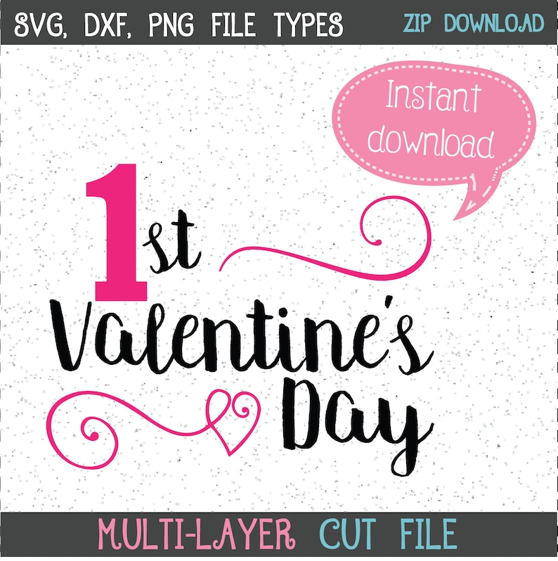 1st Valentine's Day Valentines Day First Valentine's | Etsy