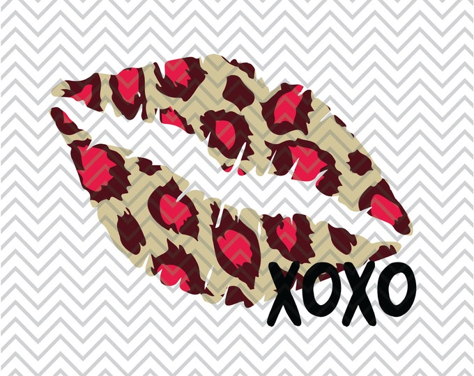 Leopard Kiss Sublimation XOXO Sublimation Leopard Lips - Etsy