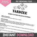 Yardzee Game SVG Bundle (digital Download) - Etsy