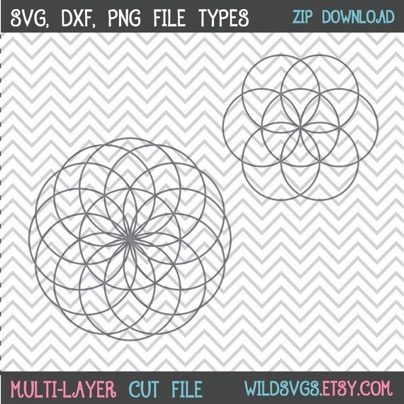 Seed of Life SVG Sacred Geometry Svgs Seed of Life Clipart - Etsy Finland