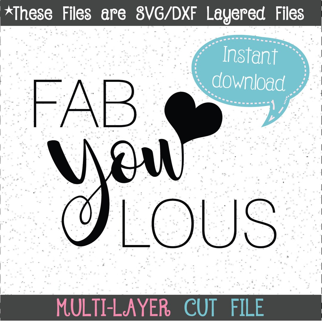 Fabulous You SVG, Fabyoulous, Heart Makeup Jar Decal, Cricut Silhouette ...