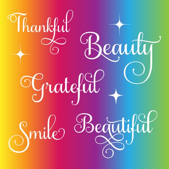 Beauty Words Beautiful Words Affirmations Svgs Cricut Cut | Etsy