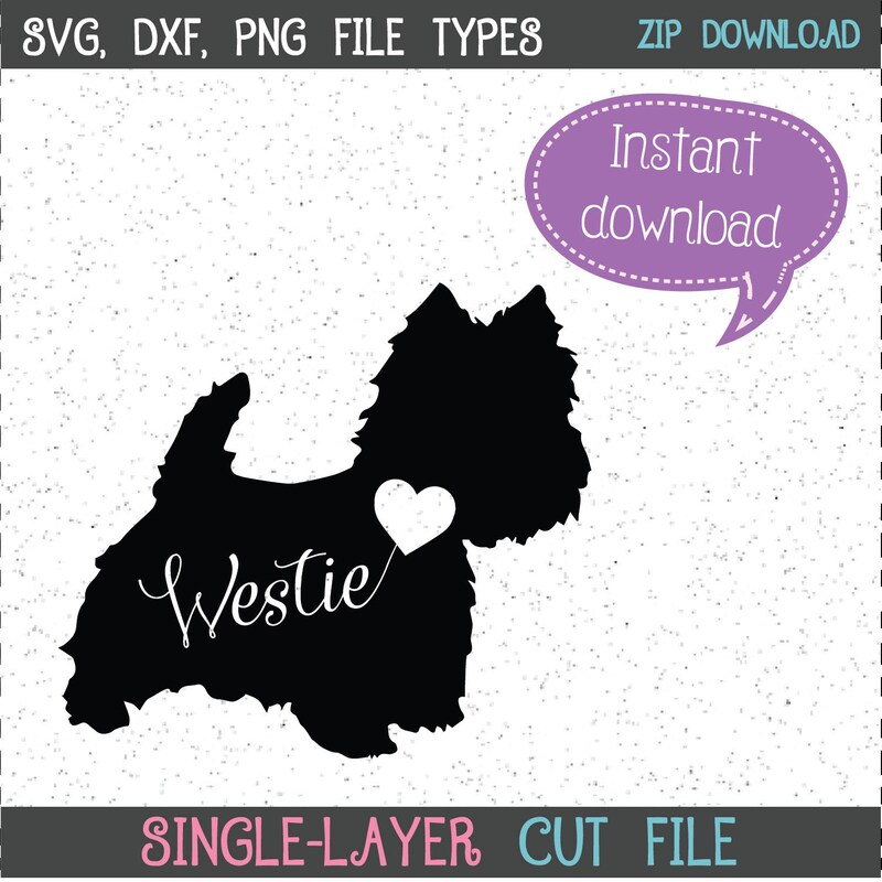Westie Dxf - Etsy