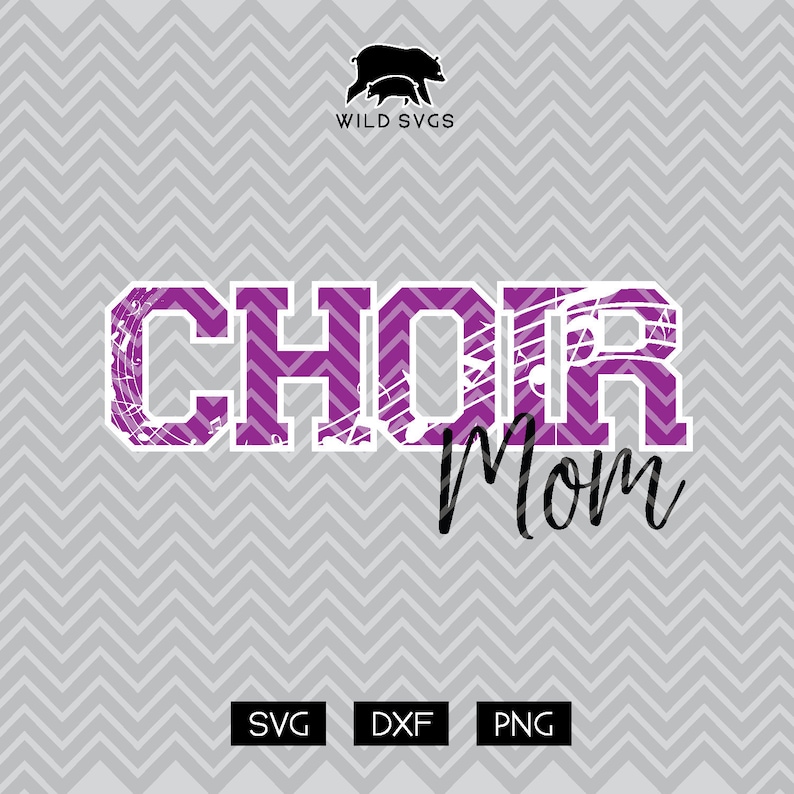 Choir Mom SVG School Choir Voice Sing Cuttables - Etsy