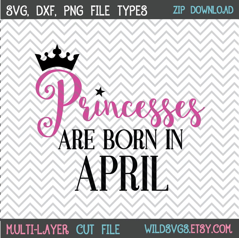 Princesses Are Born in SVG Princesses SVG Princess Birthday - Etsy