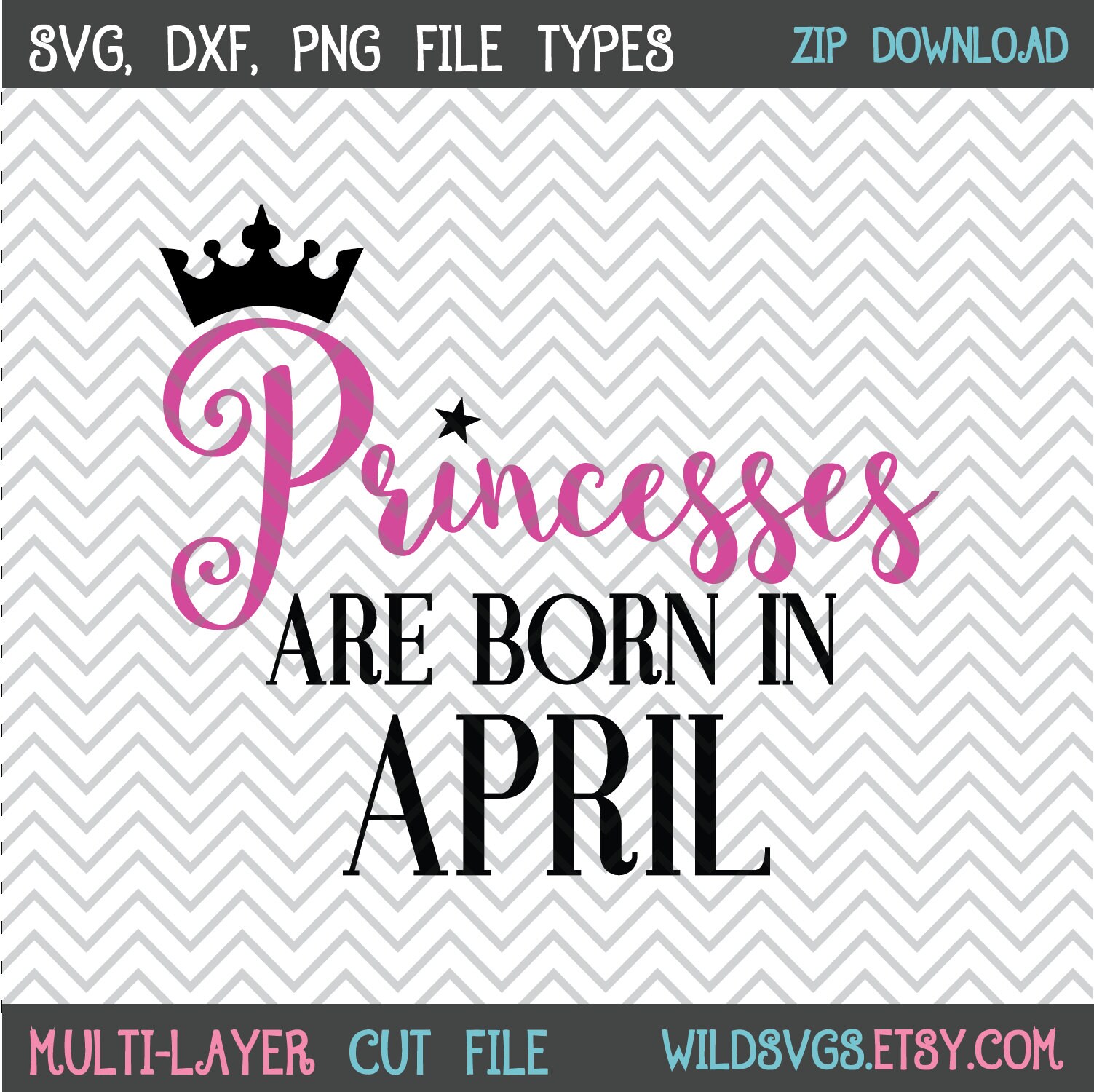 Princesses Are Born in SVG Princesses SVG Princess Birthday - Etsy