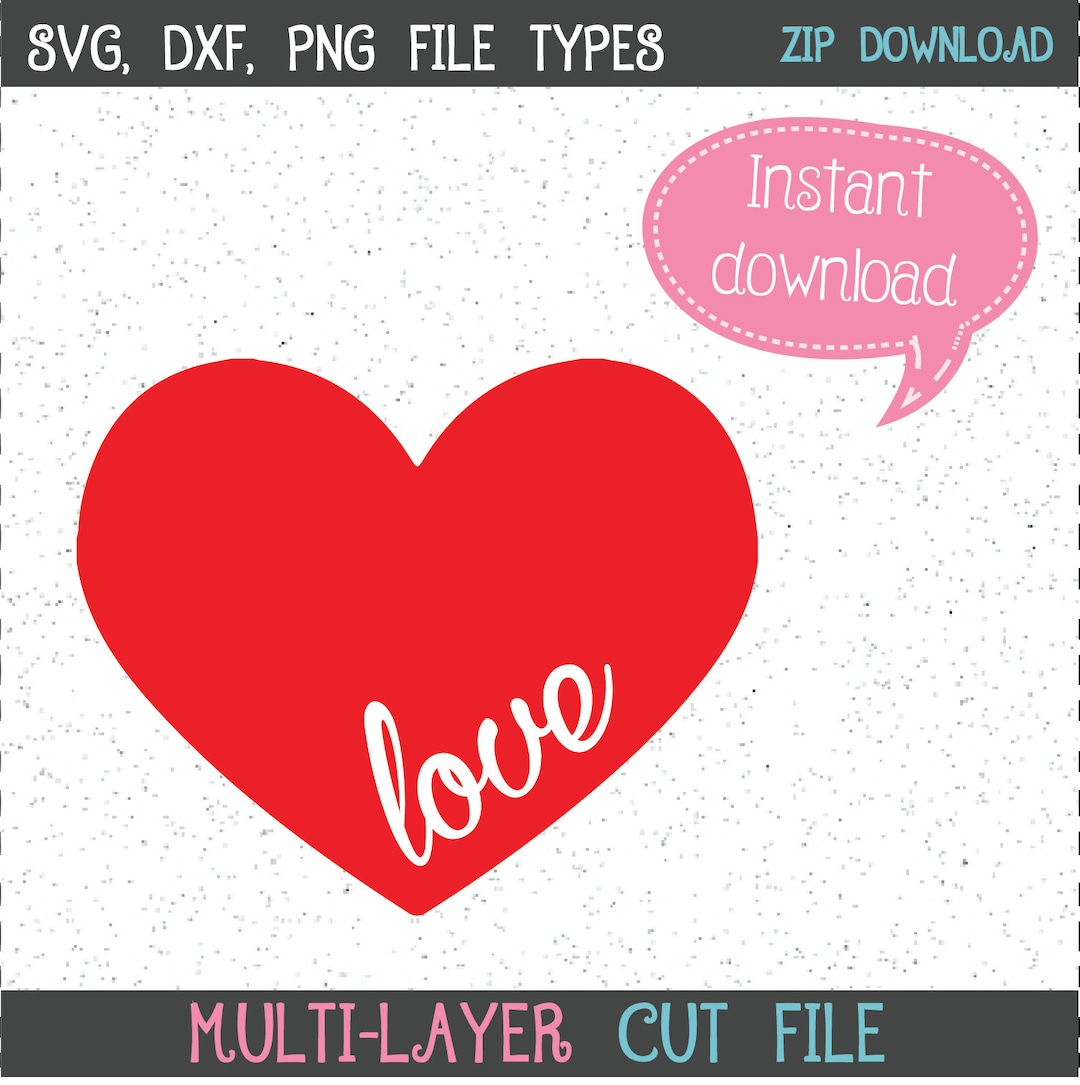 Heart SVG, Love SVG, Valentine's Day, First Valentine's Day, SVG, Svgs ...
