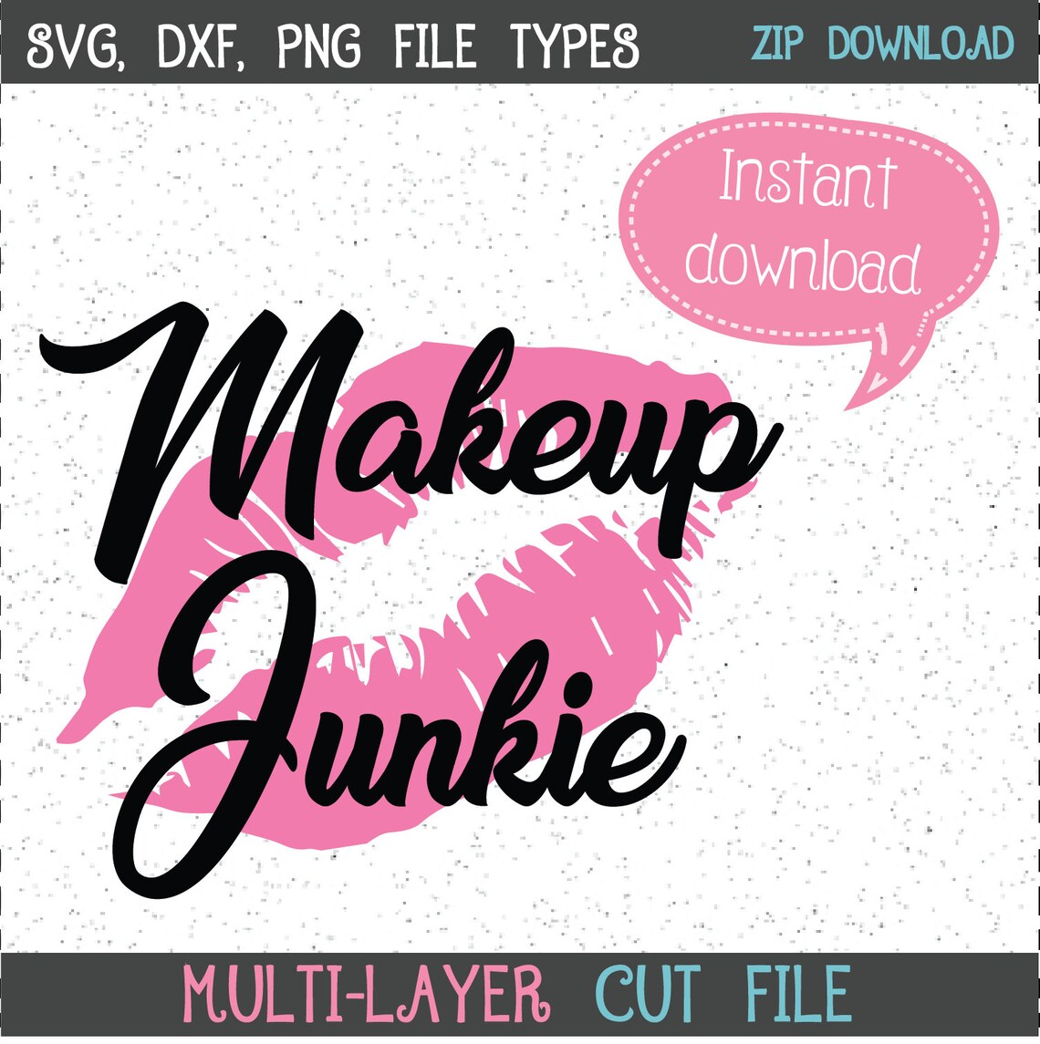 Makeup Junkie SVG Makeup Jar SVG Makeup Decal Makeup Glass - Etsy