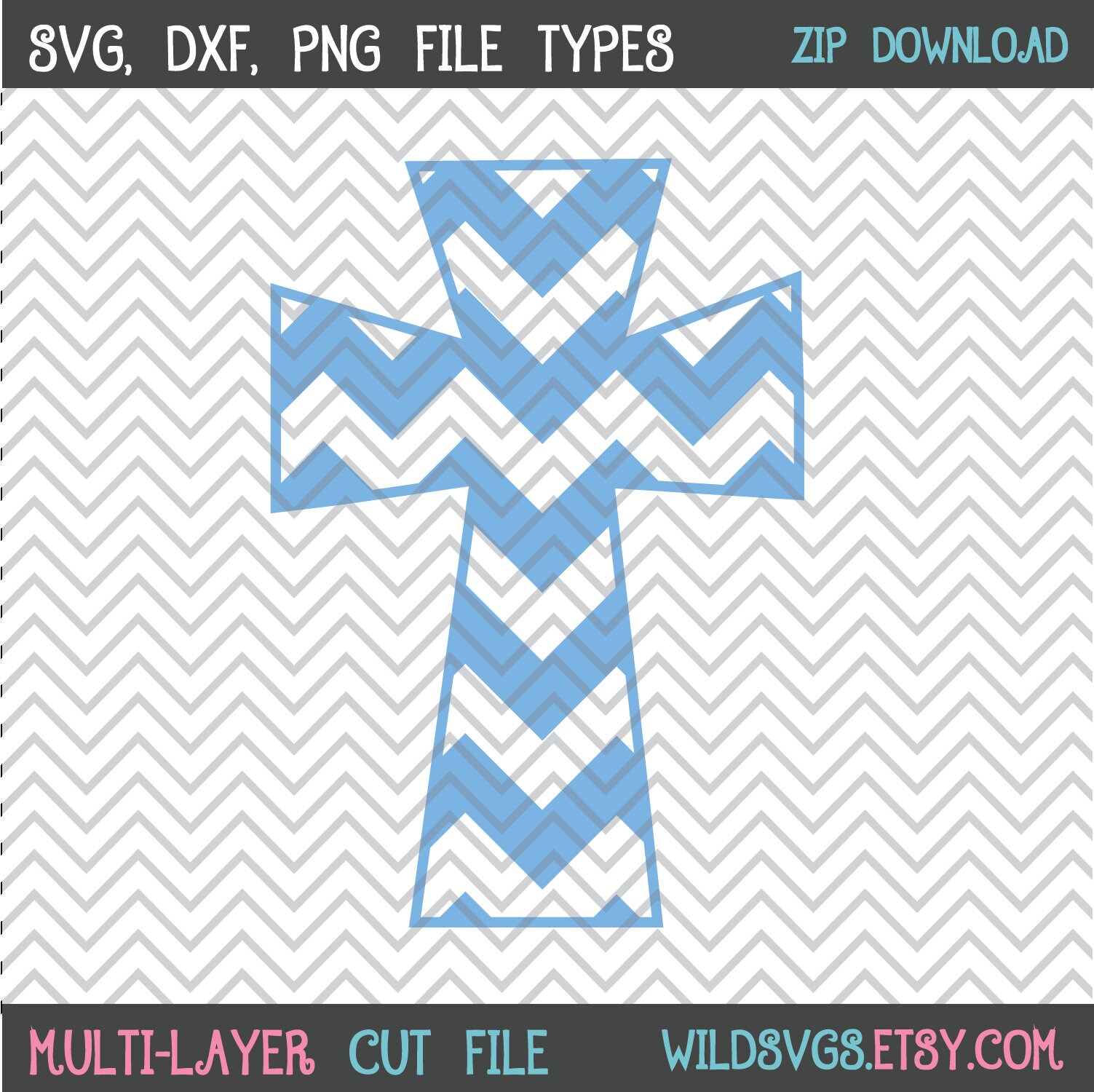 Chevron Cross SVG Chevron Cross Clipart Medieval Cross | Etsy