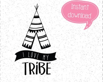 Love My Tribe Svg - Etsy