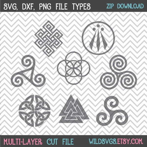 Druid Symbol Svg Etsy