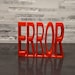 Developer Error 3D Sign || Source Engine - Etsy