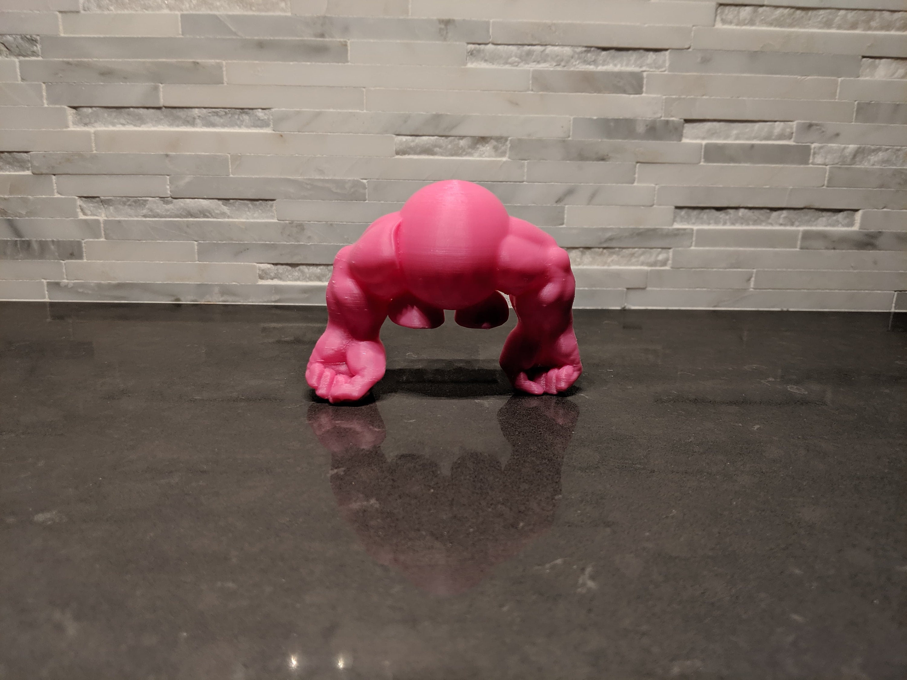 Muscular Creepy Kirb With Buff Arms - Etsy