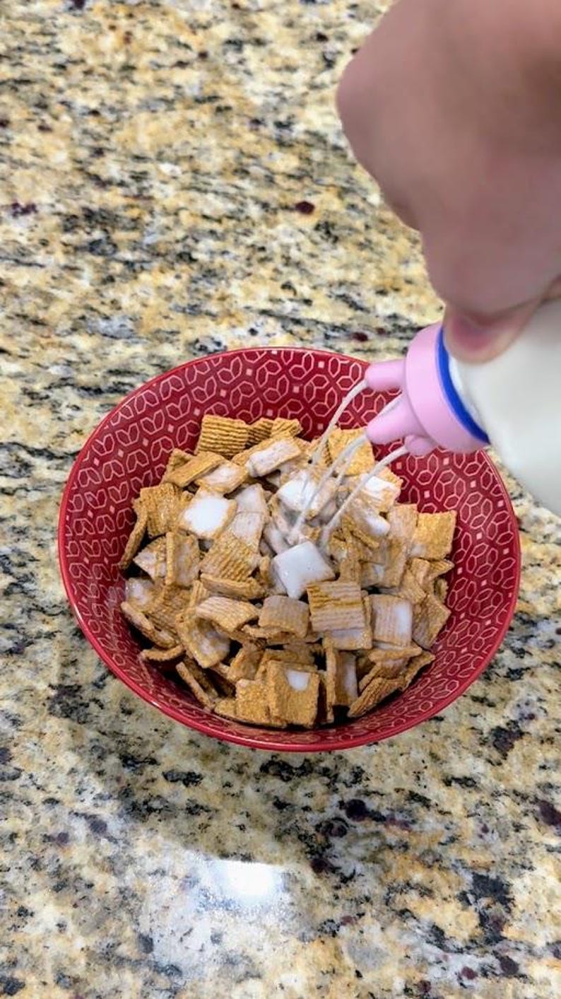 Cow Udder Milk Carton Cap, Milk Bottle Cap, Funny Pouring Milk ...