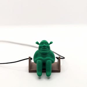 Shrek Swing Car Hanging Ornament for Rear View Mirror, Cute Decoration ...