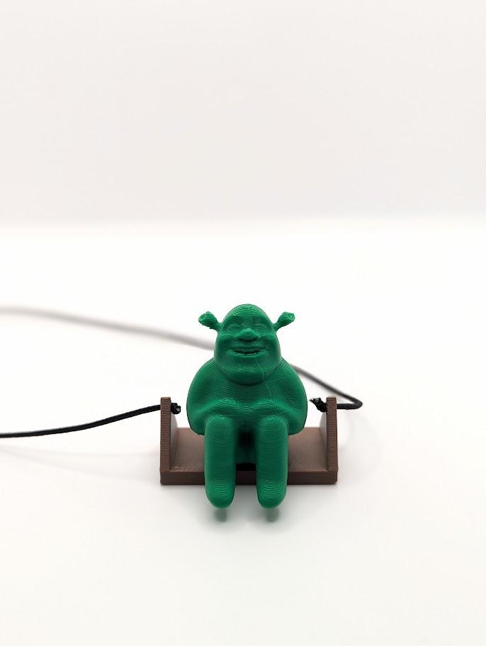 Shrek Swing Car Hanging Ornament for Rear View Mirror, Cute Decoration ...