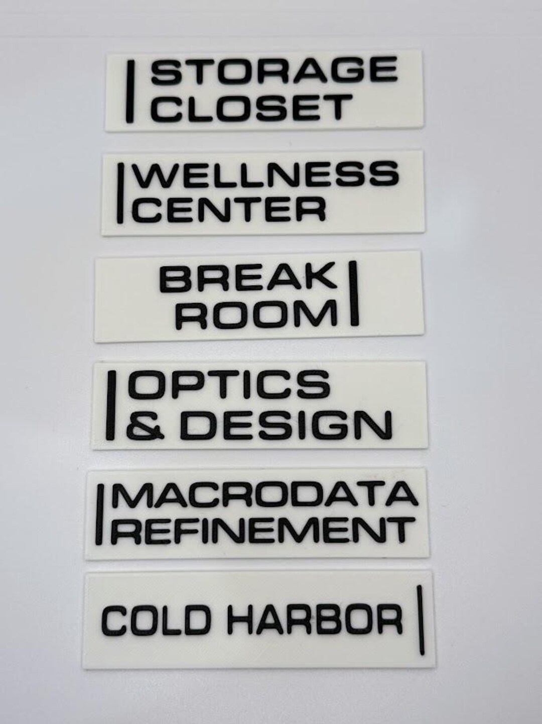 Severance Inspired 3D Printed Adhesive Wall Sign - Lumon Office Decor ...