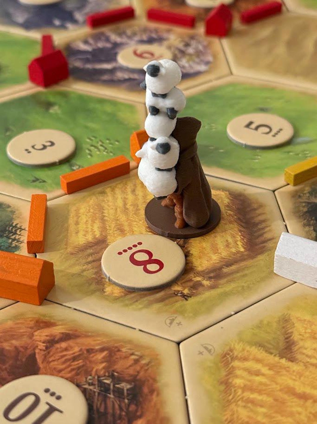 Catan Sheep Robber Custom Game Piece Upgrade Replacement - Etsy