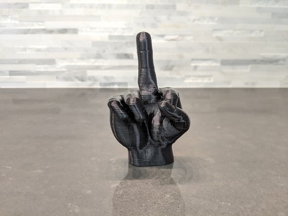 Mini Middle Finger Hand Sign Statue | Etsy