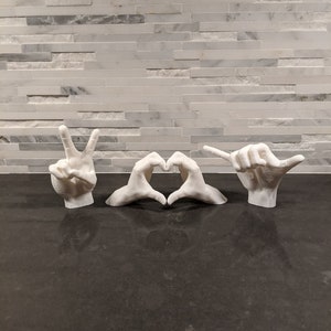 Love Life Mini Hand Signs Bundle || Peace, Love, and Shaka - Etsy