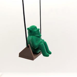 Shrek Swing Car Hanging Ornament for Rear View Mirror, Cute Decoration ...