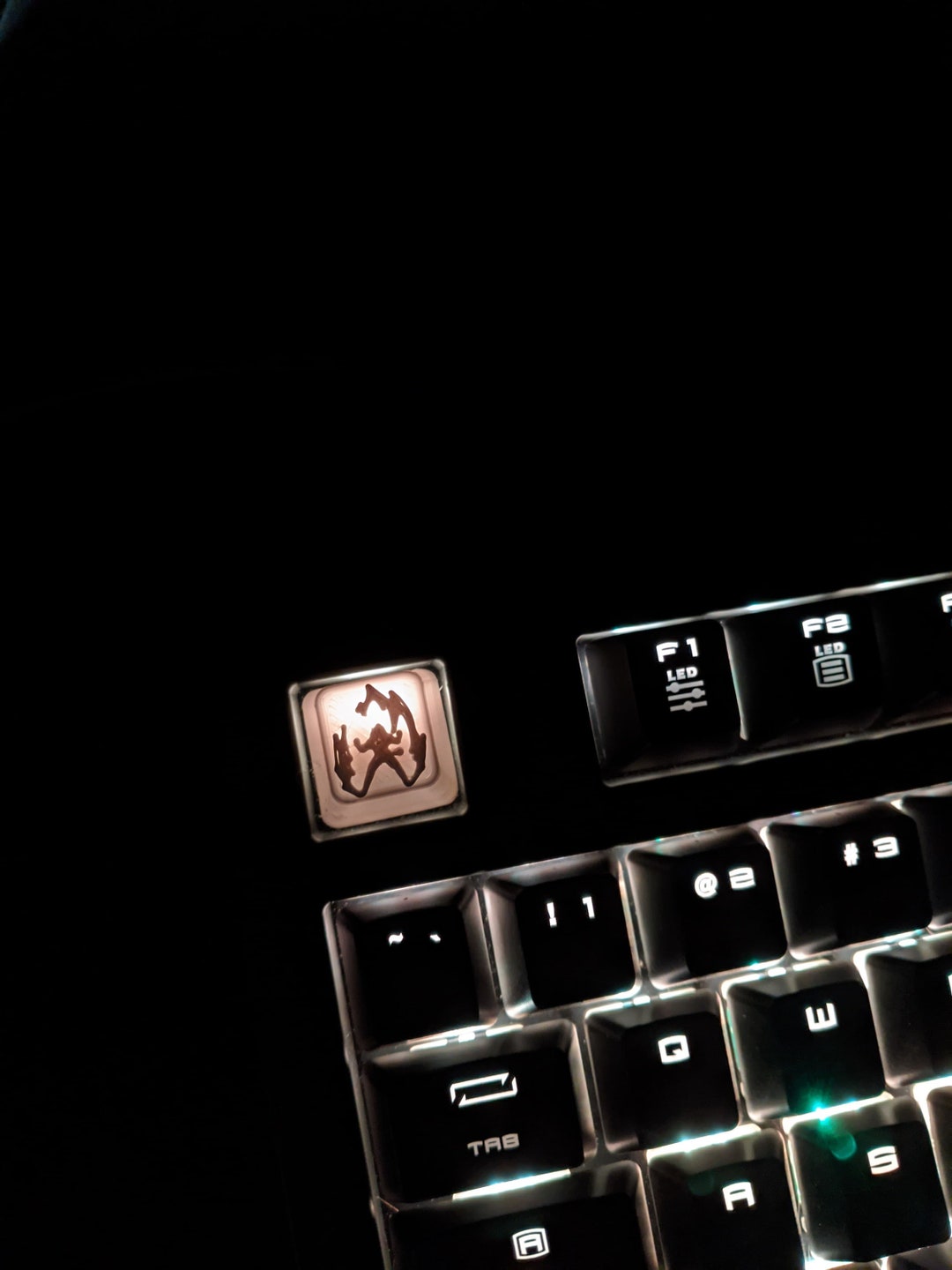 Anime Fire Keycap || for Mechanical Cherry MX Switches || - Etsy