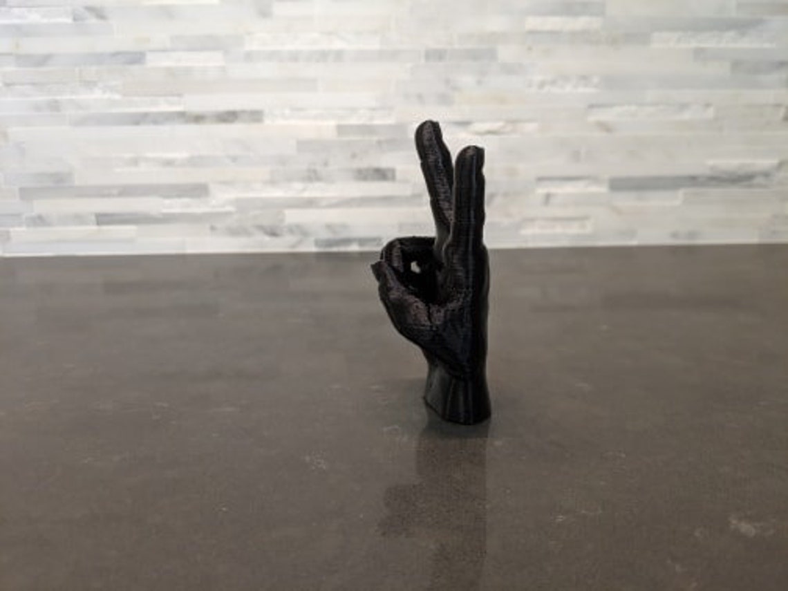 Peace Sign Mini Hand Statue - Etsy